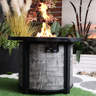 Bay Isle Home™ 50,000 Concrete Patio Fire Pit - Square, Propane, Lava ...