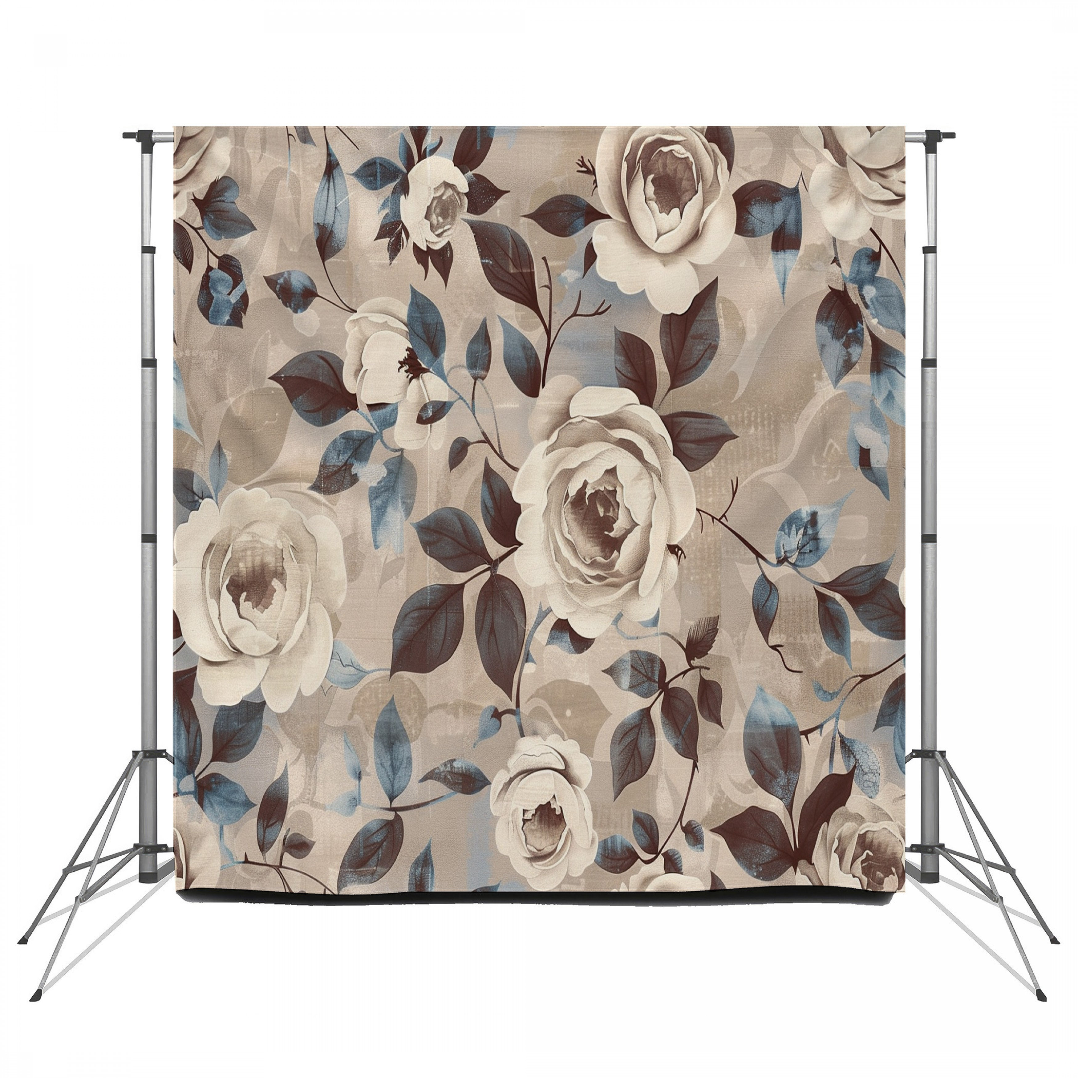 VisionDecor Floral Pattern Backdrop Floral Large Traditional Photo ...