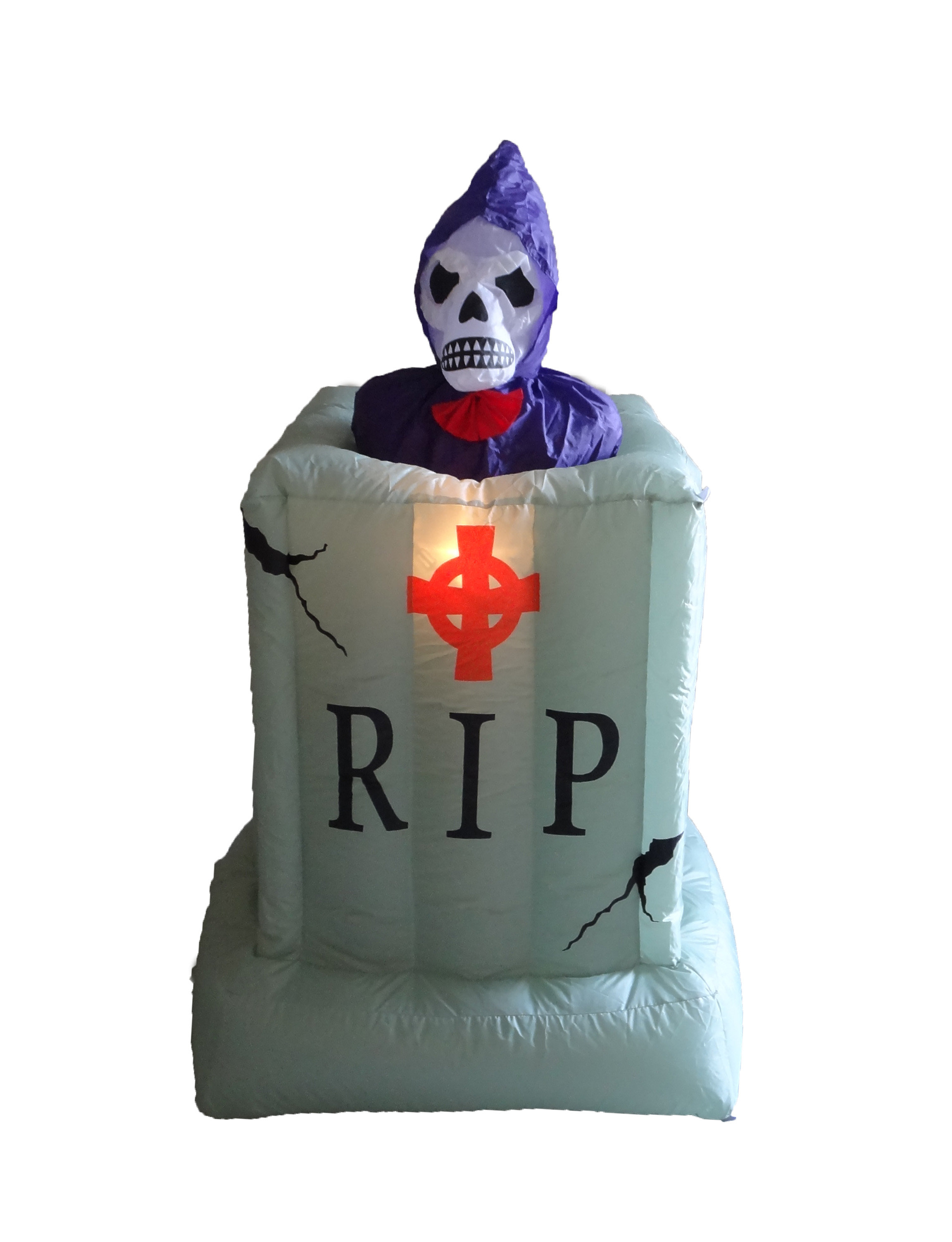 The Holiday Aisle® Halloween Inflatable Animated Tombstone Decoration ...