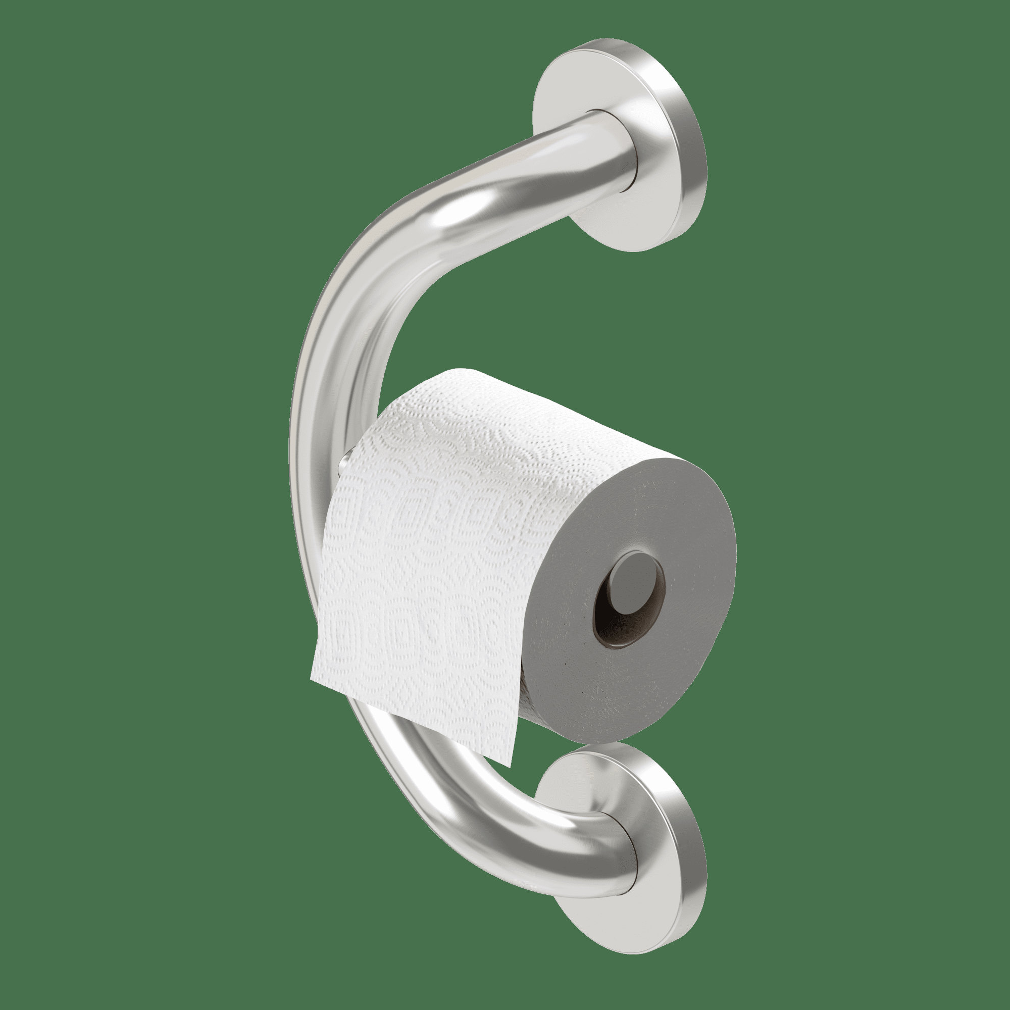 HealthCraft PLUS Toilet Paper Holder 14.5" in Brushed Stainless, Grab ...