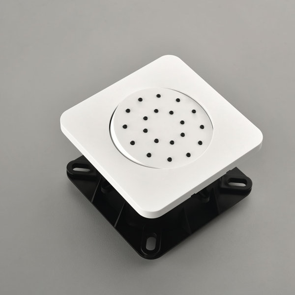 KIKO HOME 3 Pcs Shower Body Jets Wall Mounted Body Sprayer ABS Square ...