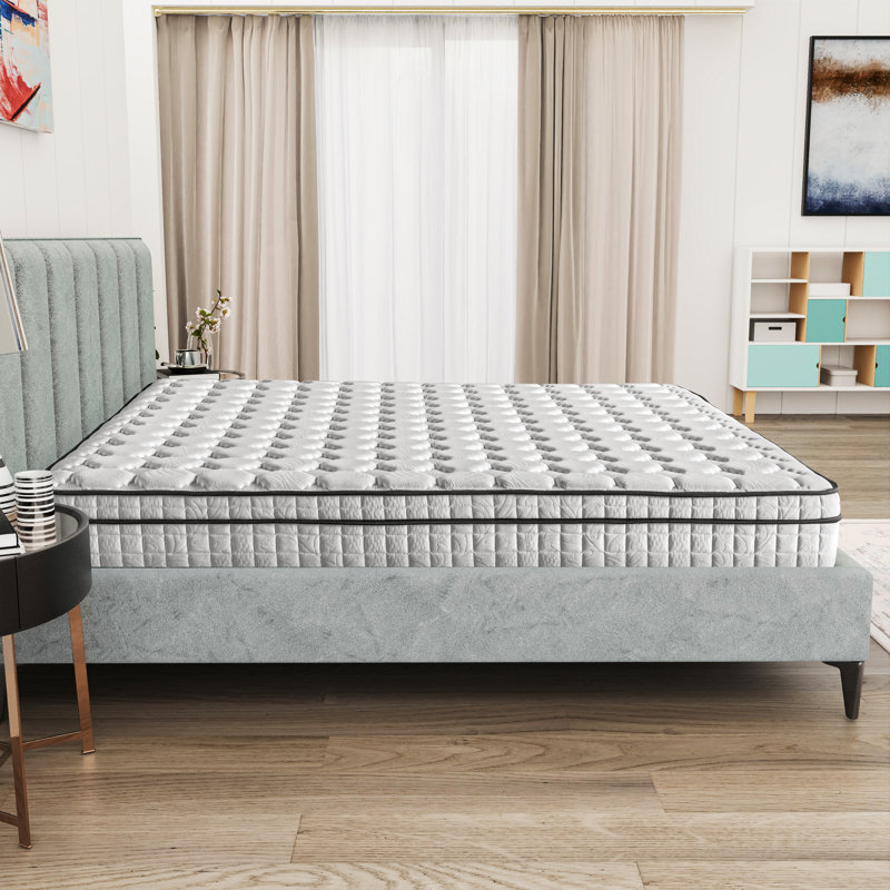 Alwyn Home Quin 12" Queen Size Medium Mattress Gel Memory Foam and ...