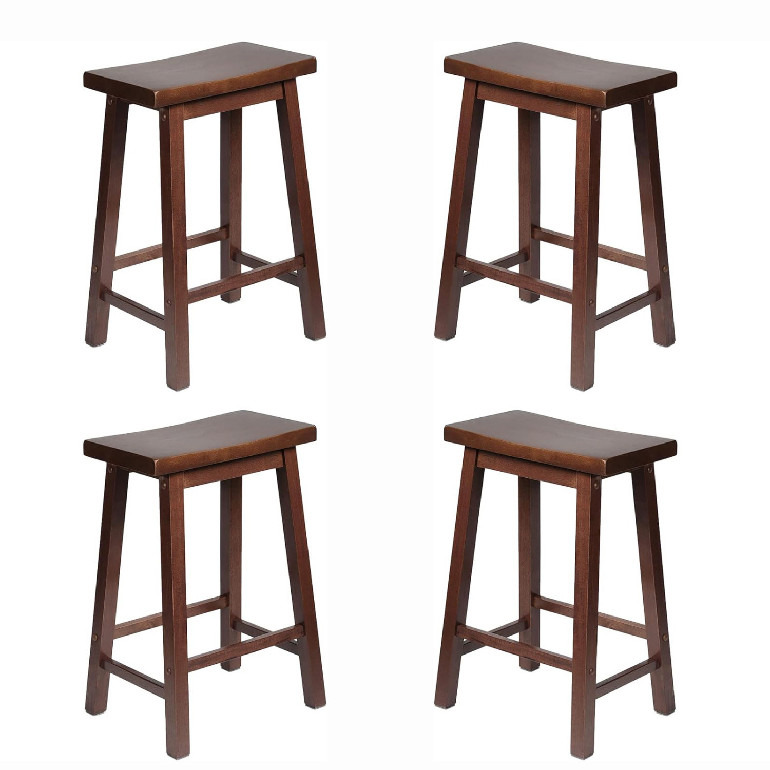 Ameriwood 24" High Kitchen Counter Stools (Pack of 4) | Wayfair