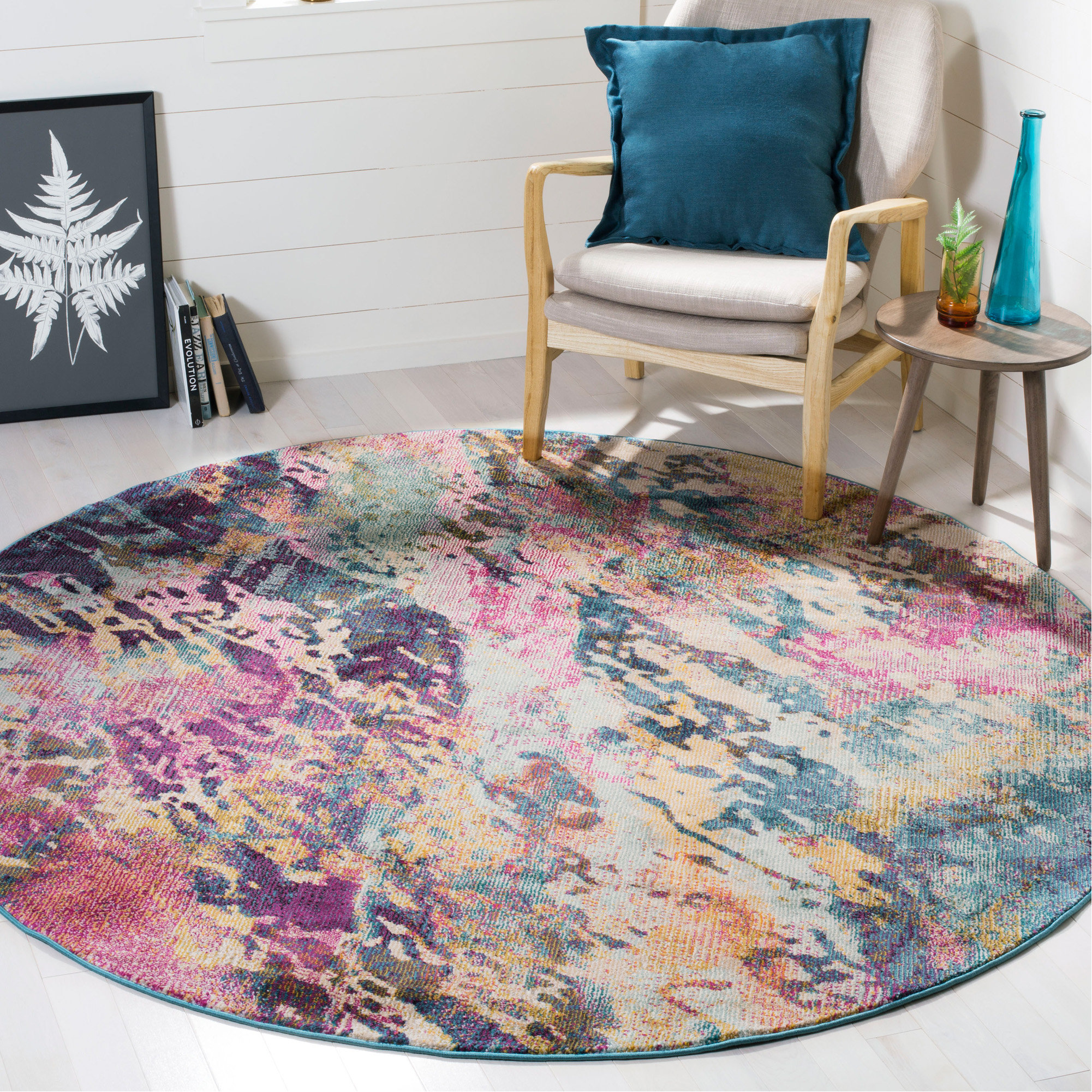 Bloomsbury Market Mcintosh Blue/Purple/Gray Area Rug & Reviews | Wayfair