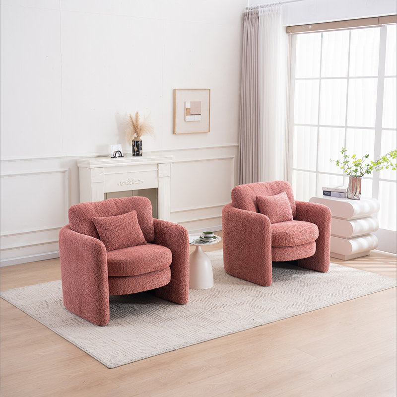 Mercer41 Round Corner Modern Dining Chair - Stylish Single Seat for ...