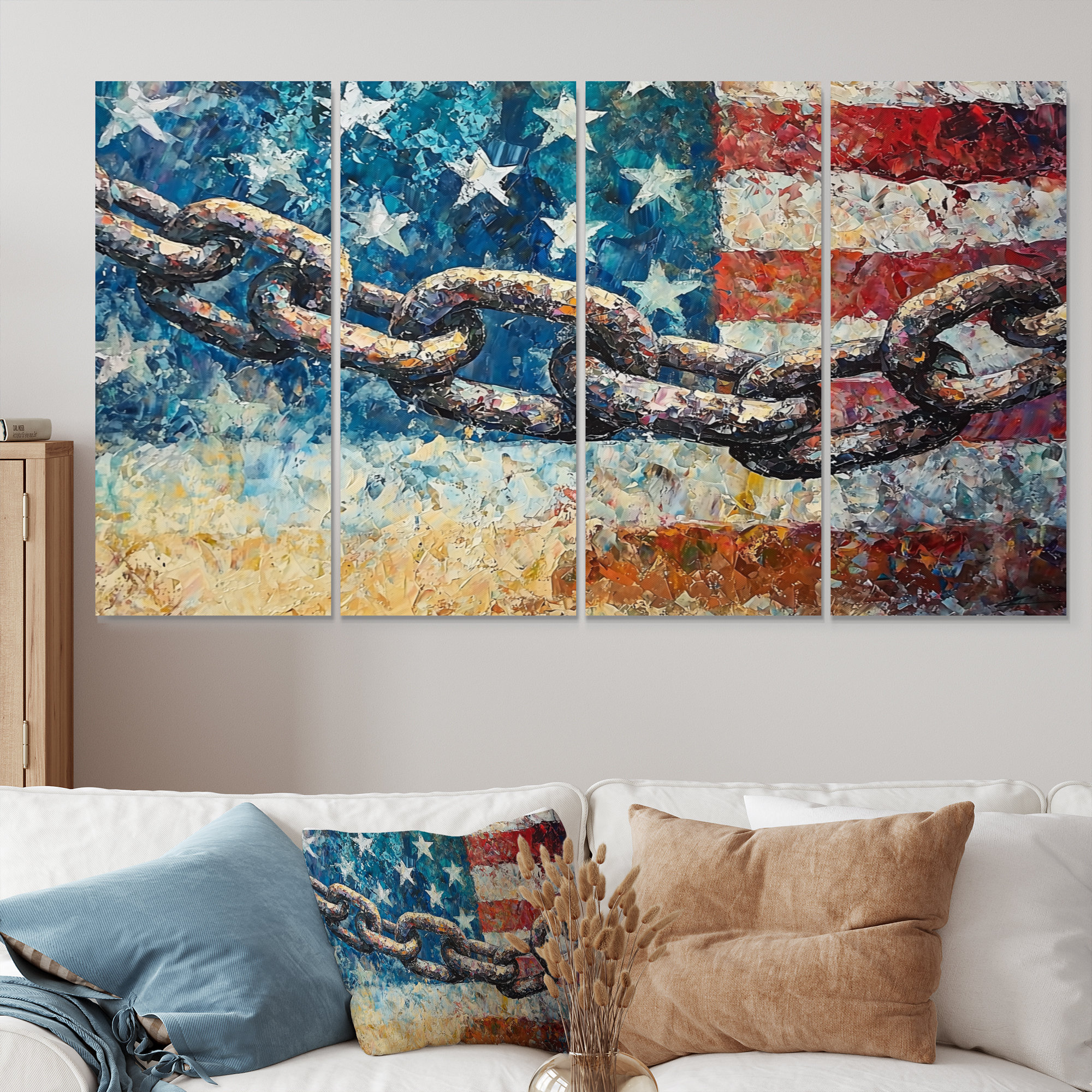 August Grove® Abstract Breaking Chains Of Inequality Usa II - USA ...