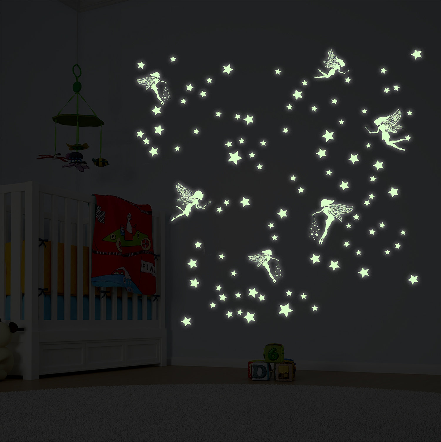 East Urban Home Glow in Dark Magic Fairies Wall Decal & Reviews | Wayfair