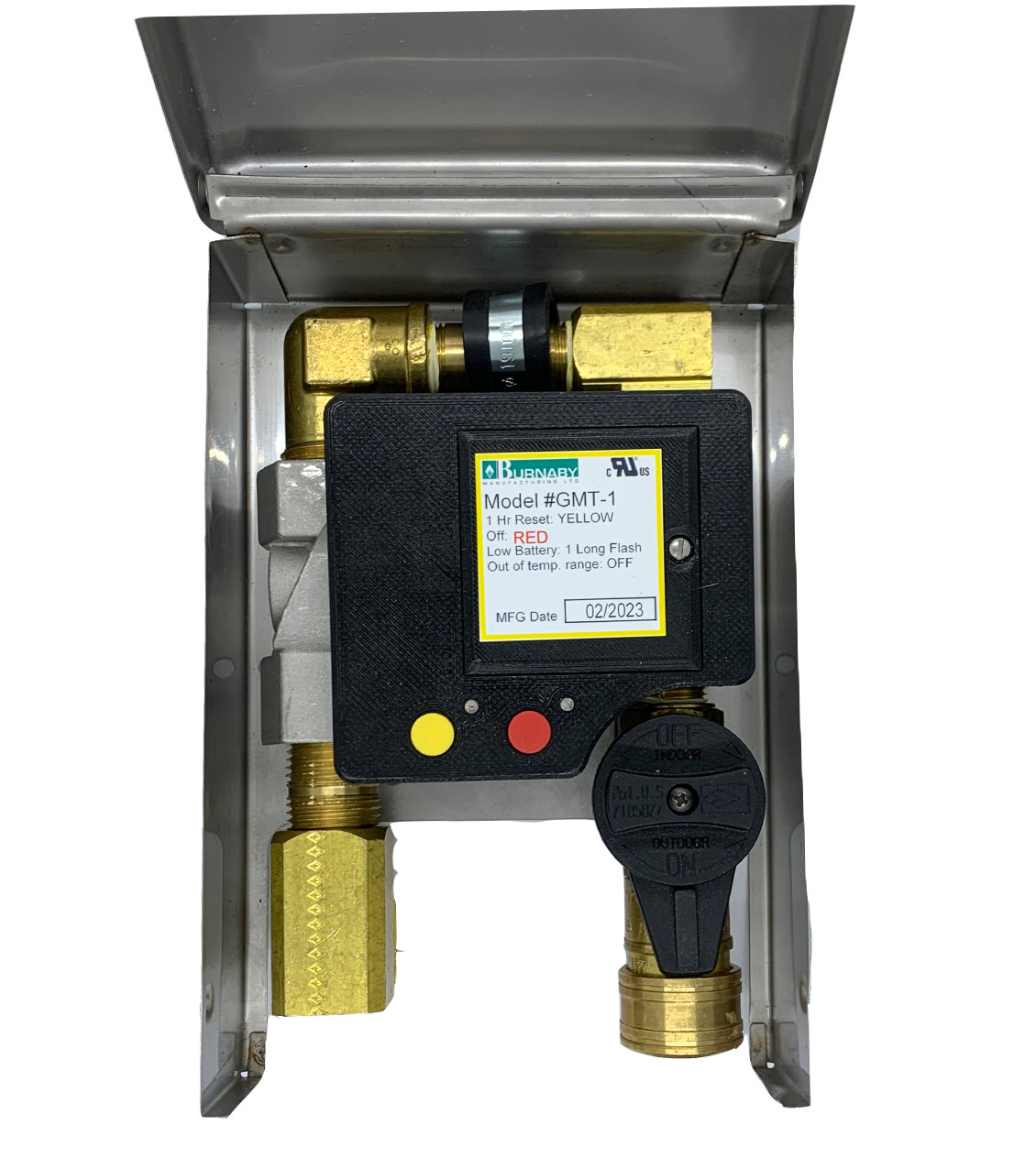 Burnaby Manufacturing Ltd Timer Gas Plug, 1/2" NPT Inlet, 3/8" Quick ...