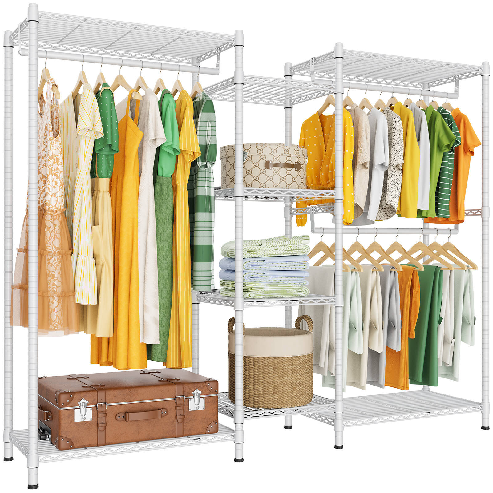 Rebrilliant Metallides 70.47'' Metal Clothes Rack | Wayfair