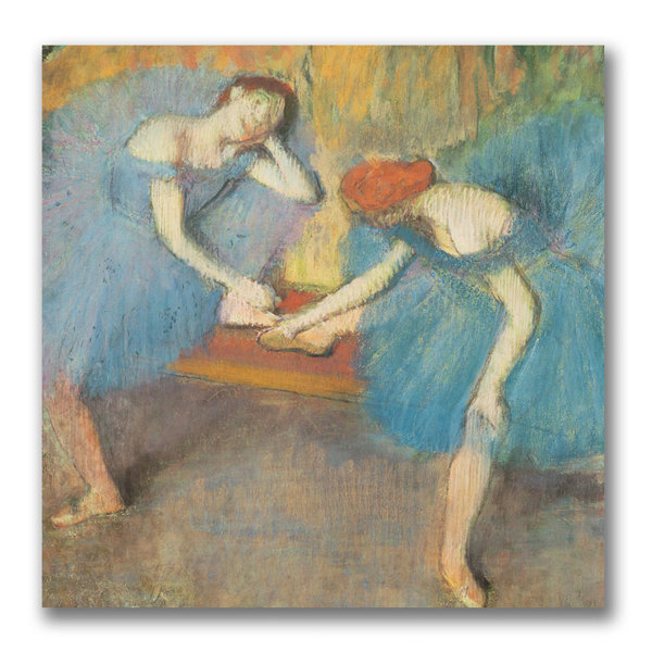 Vault W Artwork " Two Dancers At Rest " by Edgar Degas - Wayfair Canada