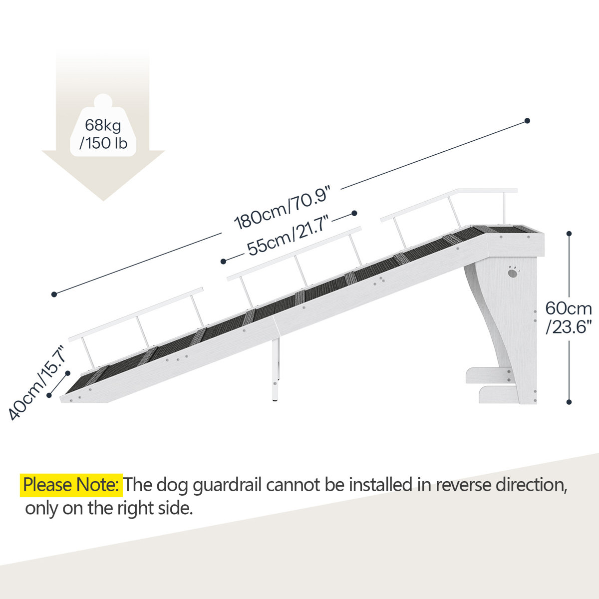 Tucker Murphy Pet™ Pet Ramp for Bed, Large Dog Ramp with Non-Slip ...
