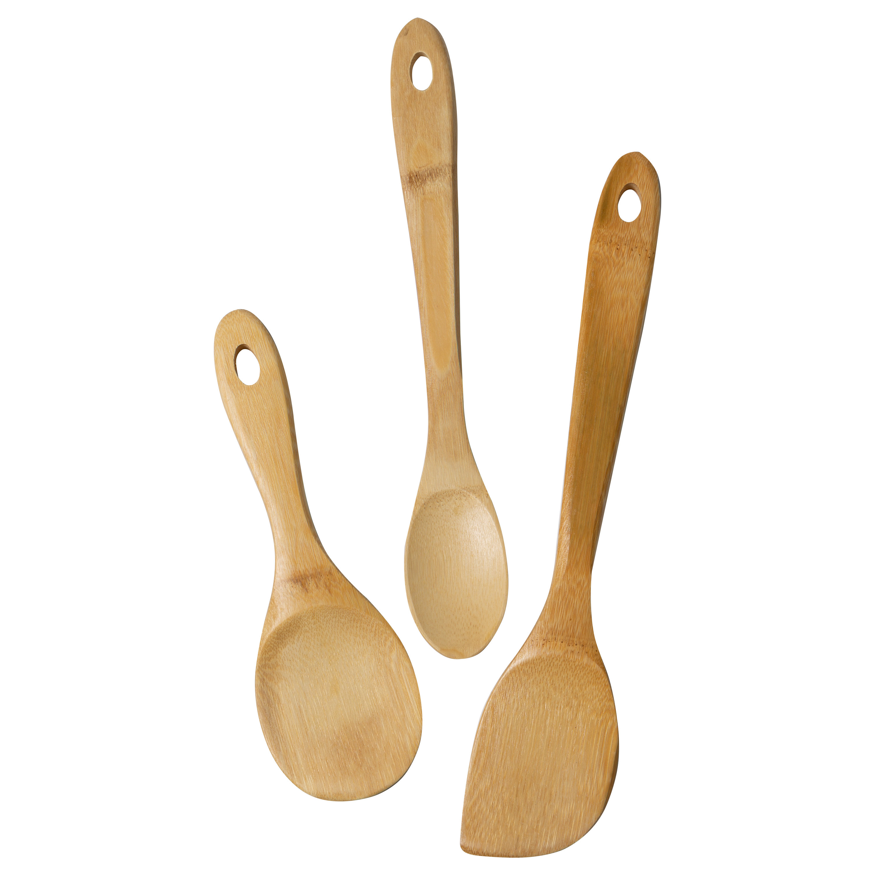 Joyce Chen Burnished Bamboo Wok Utensils, 3-piece Stir Fry Set | Wayfair