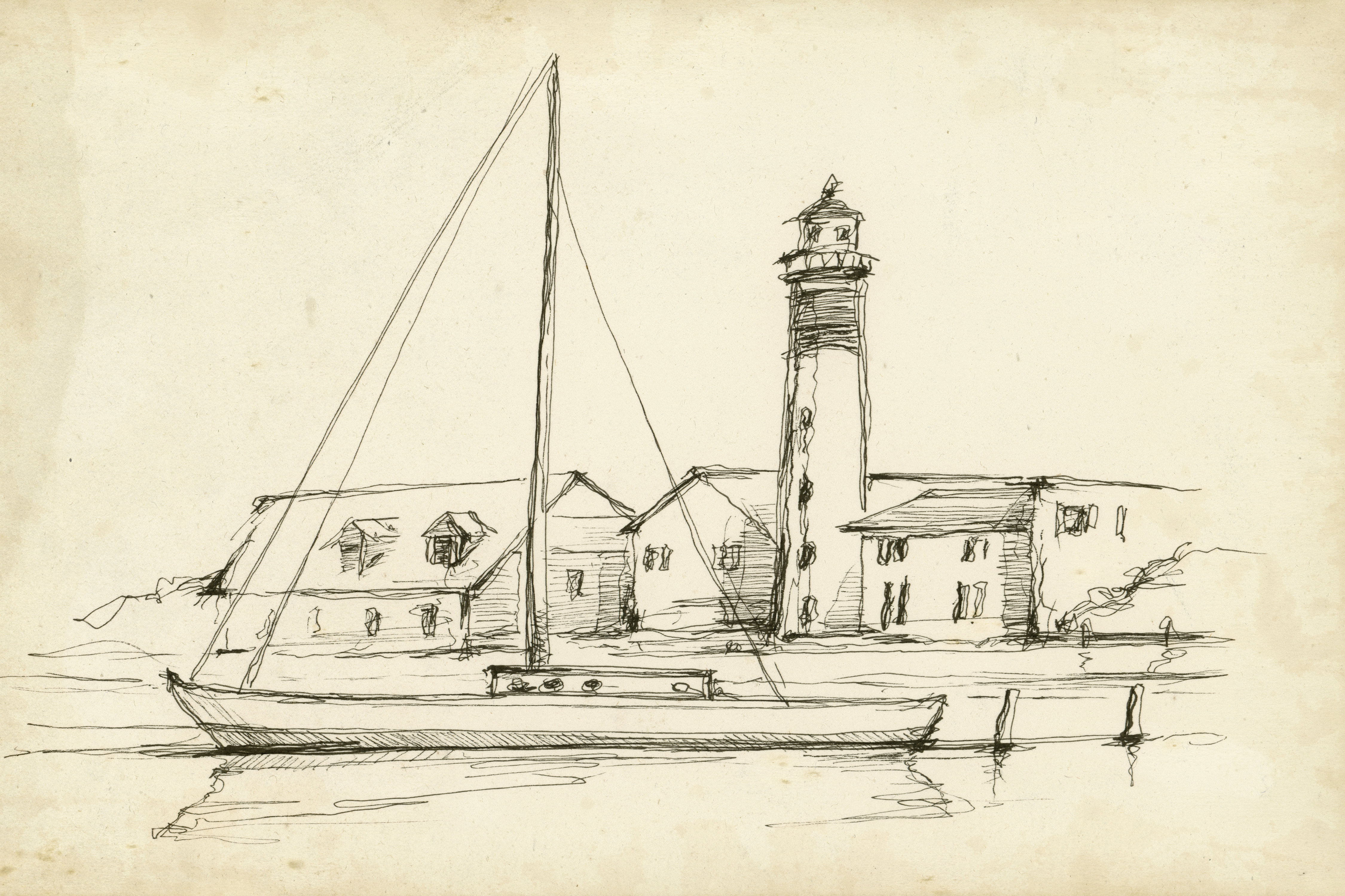 17 Stories Antique Lighthouse Study II | Wayfair.co.uk