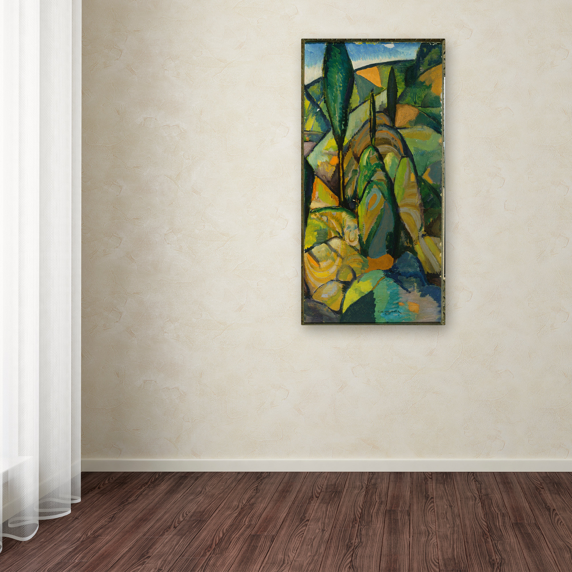 Wade Logan® 'Abstract Landscape' Print on Wrapped Canvas | Wayfair