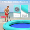 KingSo Round Floating Ring, 6/8 FT Inflatable Water Hammock, Heavy Duty ...
