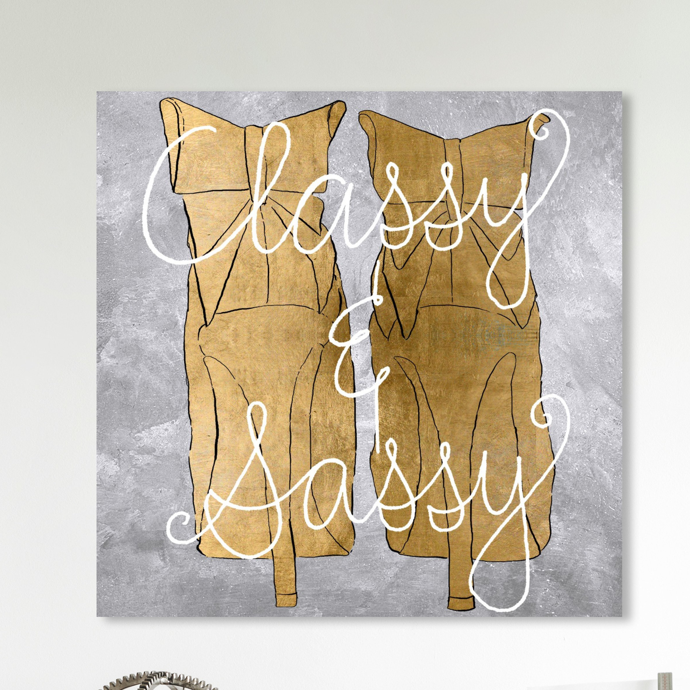 Oliver Gal Classy and Sassy - Graphic Art on Canvas - Wayfair Canada