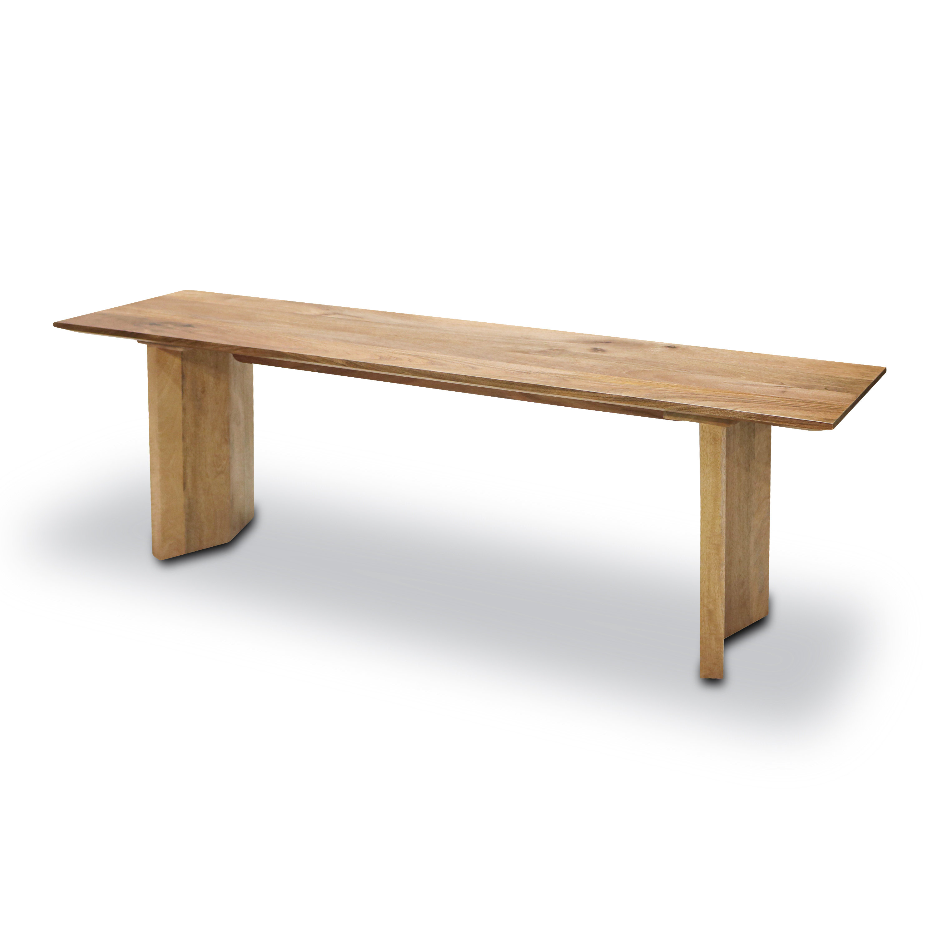 Loon Peak® Ludwig 55" Mango Wood Bench In Natural | Wayfair