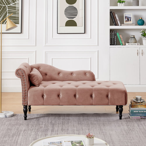 Pink Chaise Lounge Chairs You'll Love | Wayfair
