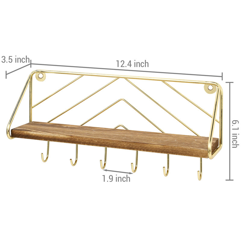 Mercer41 Wood Wall Display Floating Shelf | Wayfair