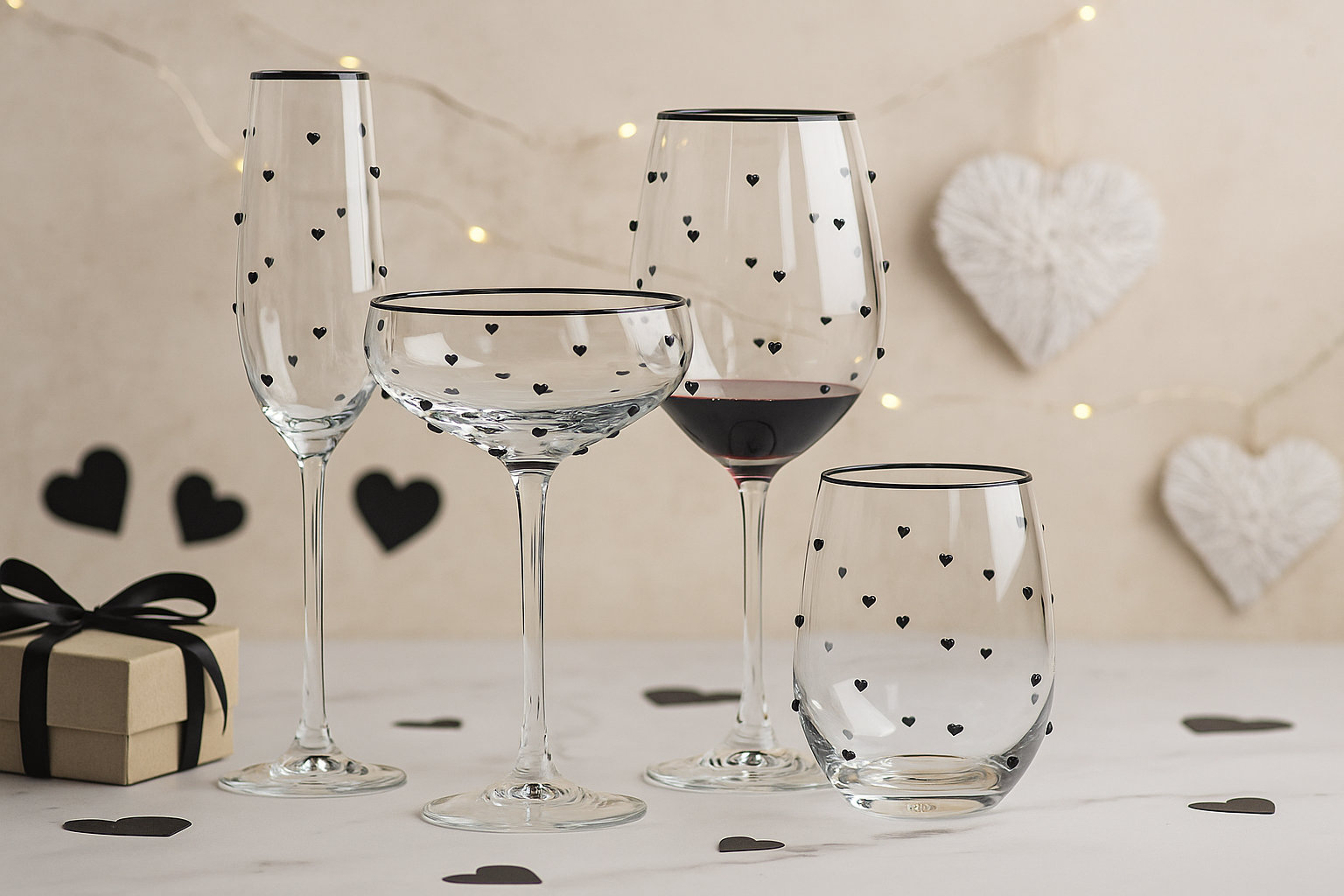 Ten Strawberry Street 10 Strawberry Street Charming Heart Glassware ...
