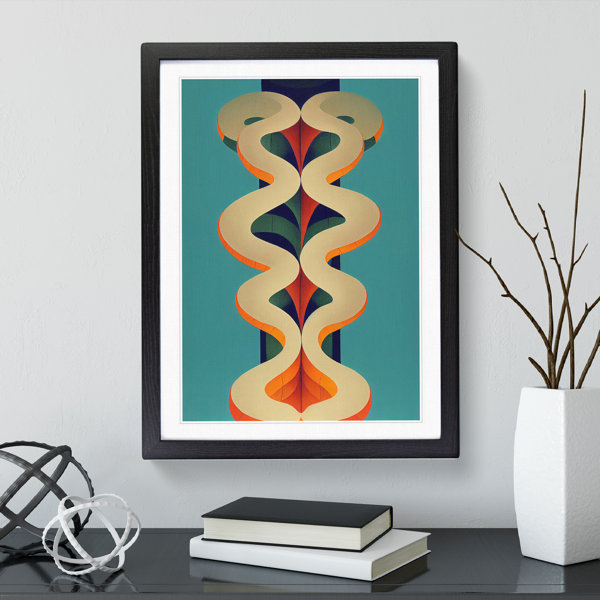 17 Stories XV1022-401X Abstract Snake Art No.4 - Single Picture Frame ...