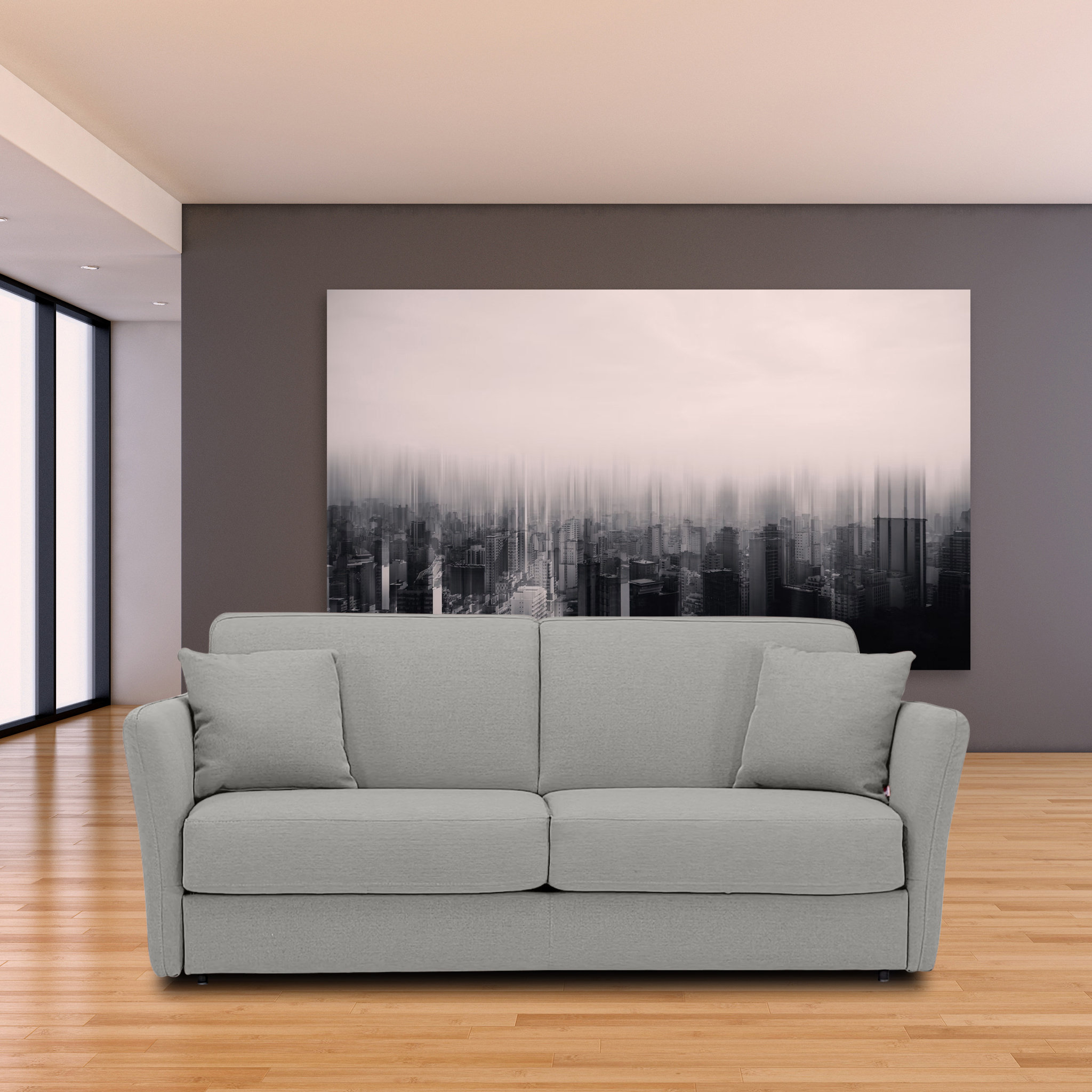 Hokku Designs Sabine 75" Italian Stain and Abrasion Resistant ...