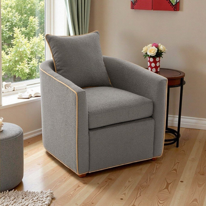 Mercer41 Fauteuil club pivotant rembourré avec rotation à 360 degrés et ...