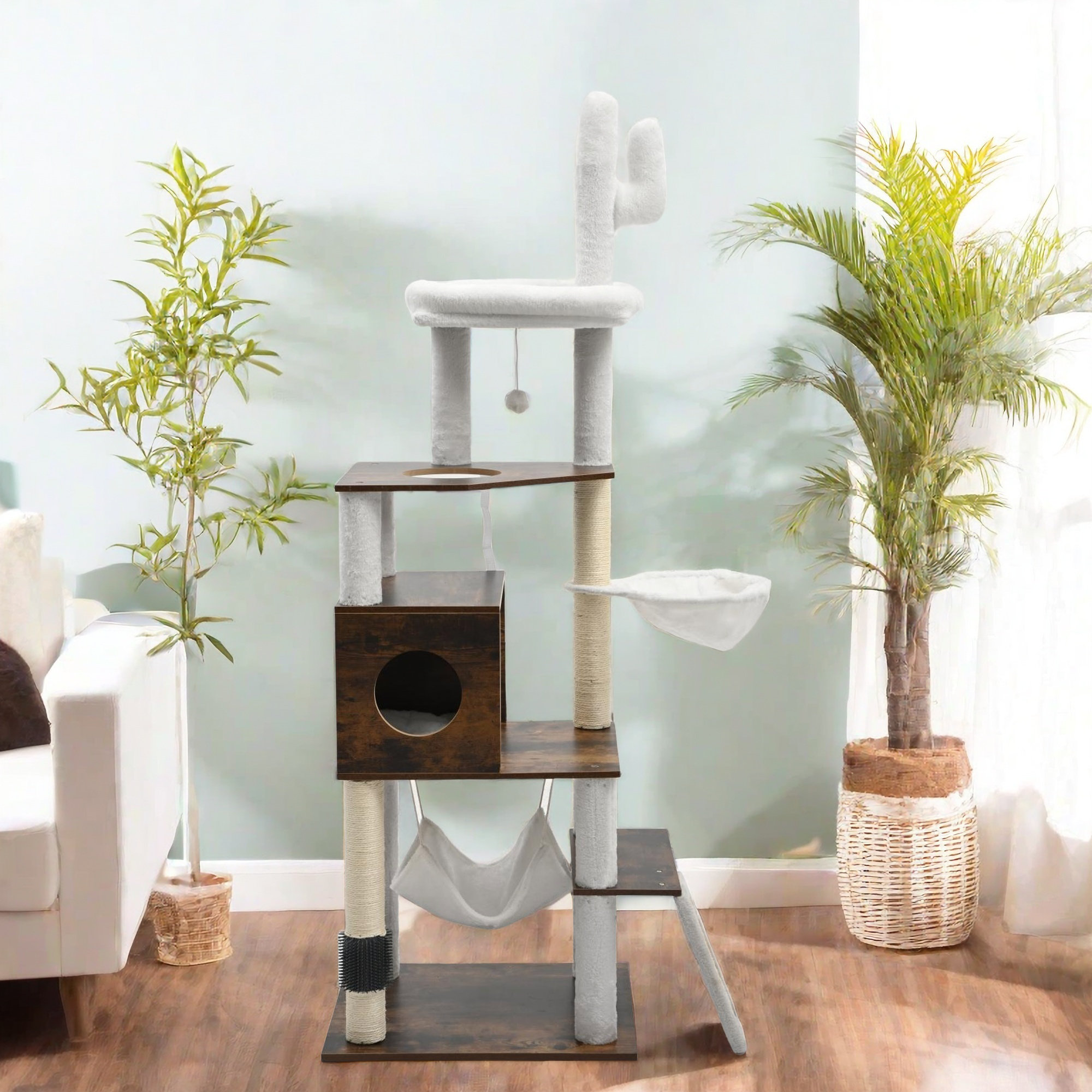 Tucker Murphy Pet™ 70.8" Tall Cat Tree For Indoor Cats With Self ...