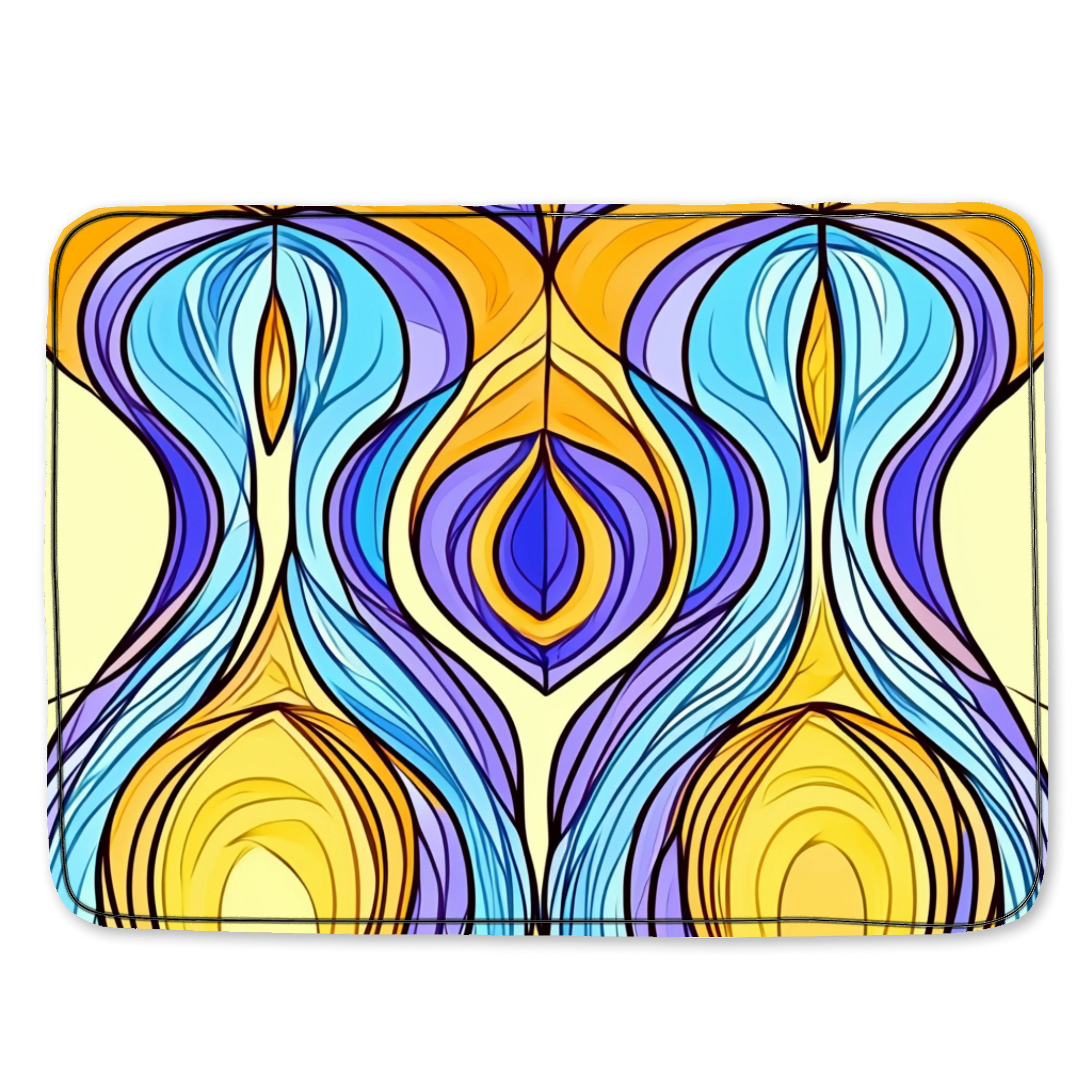 East Urban Home Abstract Bath Mat Art Bathroom Decor Bohemian | Wayfair