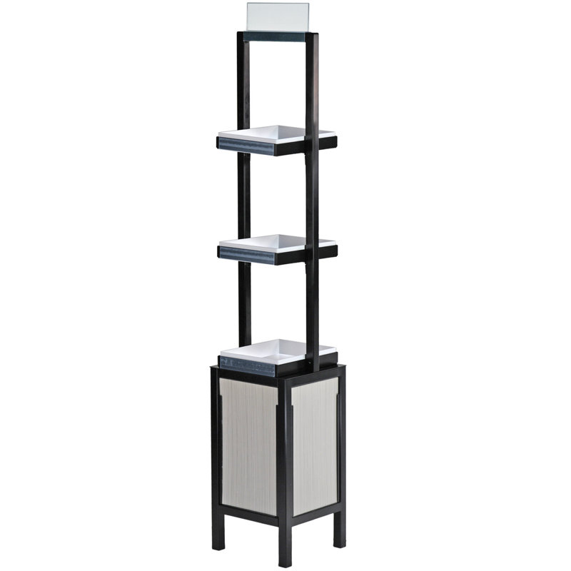 Azar Displays Slim Tower Retail Display with 3 Shelves | Wayfair
