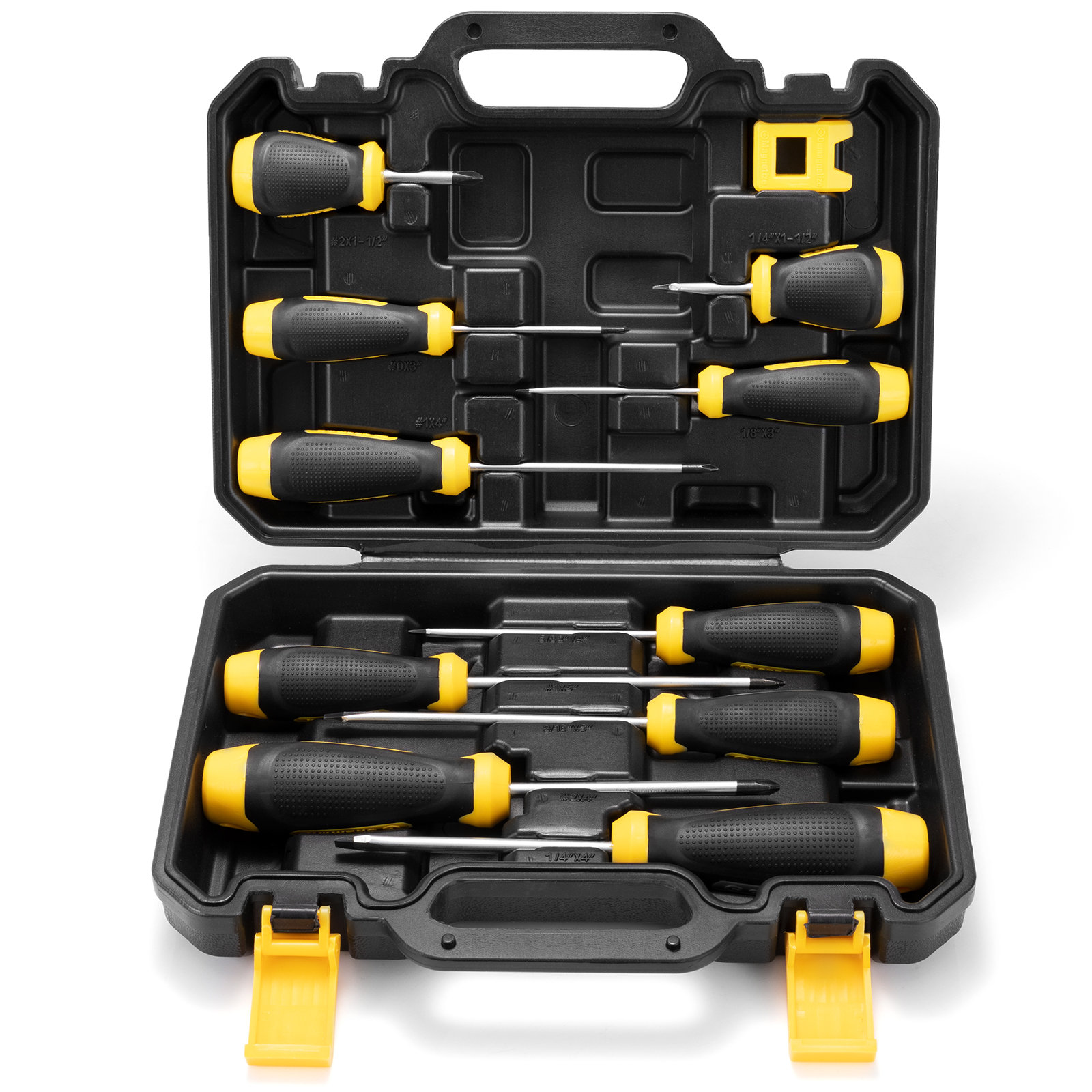 WFX Utility™ Magnetic Screwdriver Set 10-piece, With Sturdy Tool Box ...
