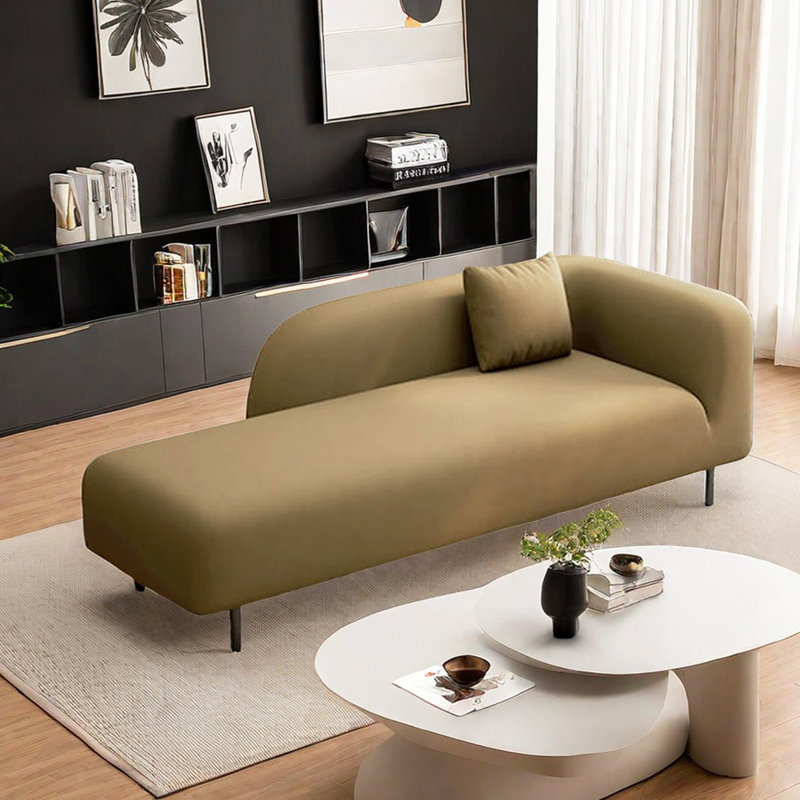 ChairVogue Comfortable Indoor Chaise Lounge: Solid Wood Frame - Wayfair ...