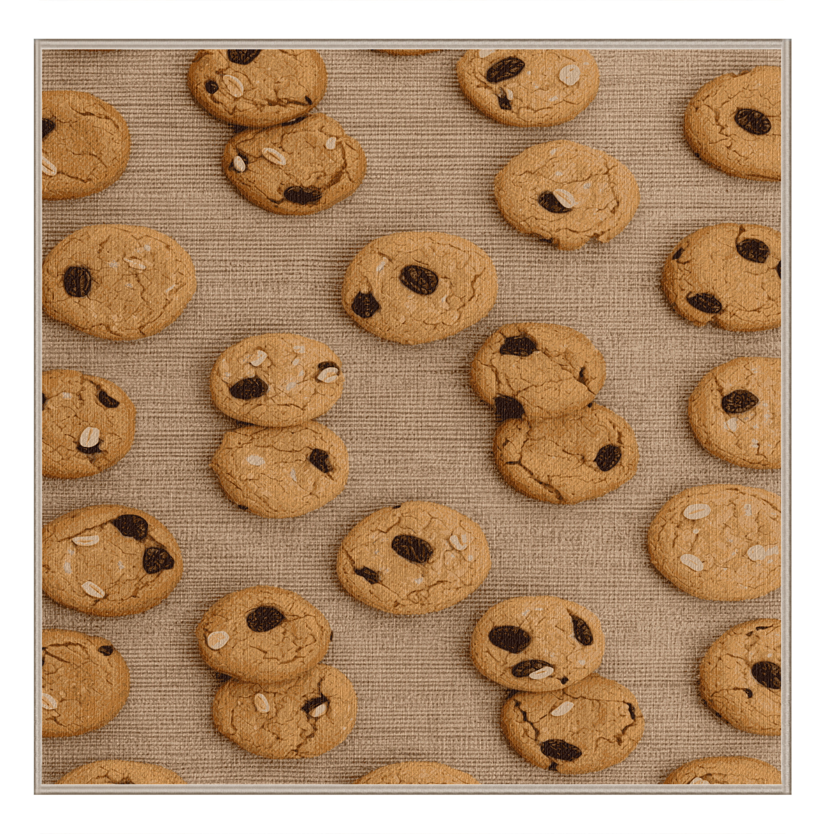 One Allium Way® Washable Oatmeal raisin cookies Desserts Area Rug | Wayfair