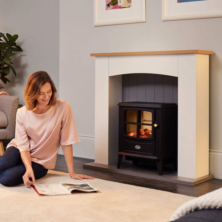 Dimplex Oakmead 2kW Optiflame Electric Fire Suite, 104cm W, Fully ...