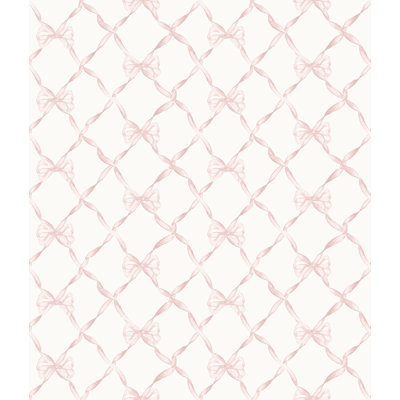 LoveShackFancy Ribbon Trellis 33' L x 20.5" W Wallpaper Roll & Reviews ...