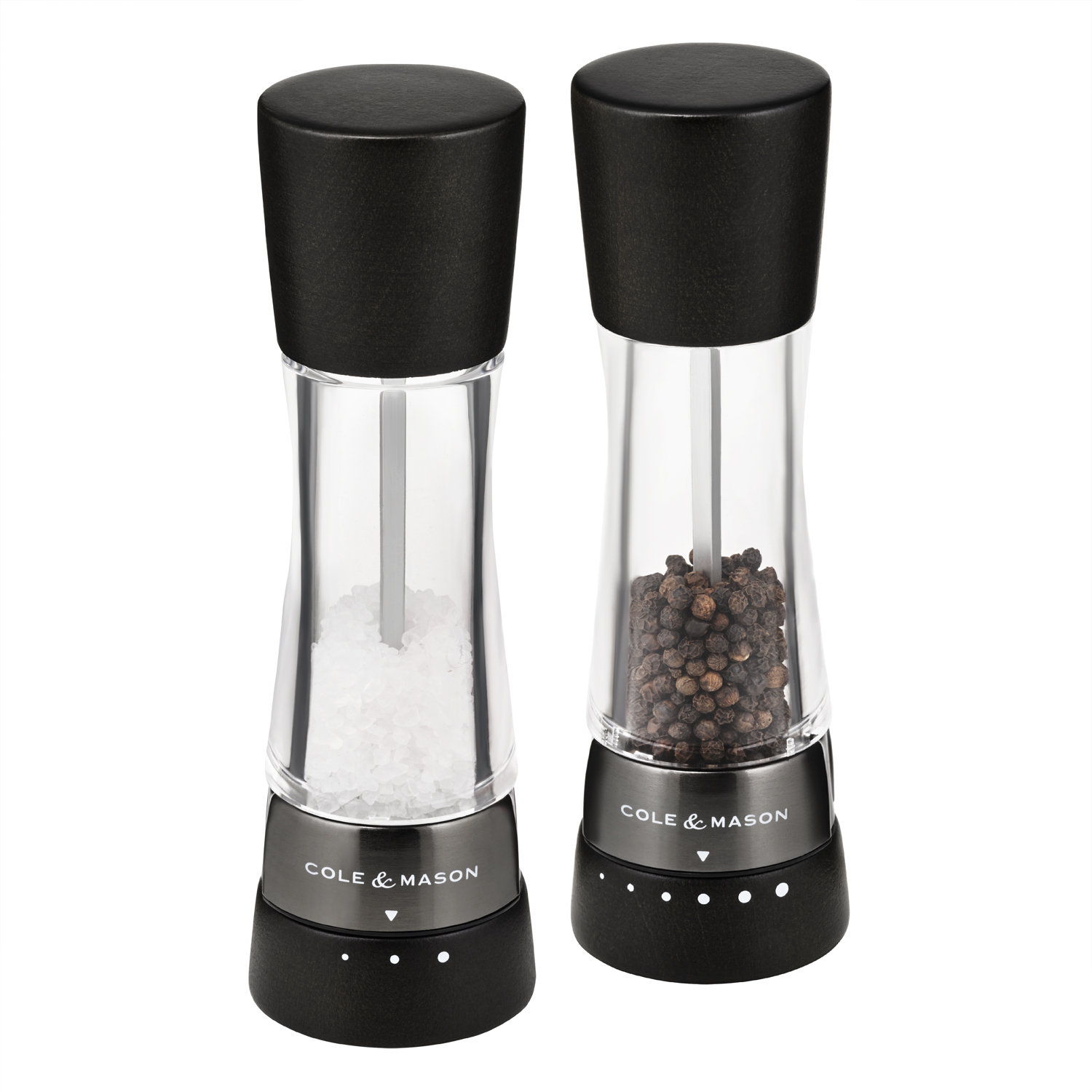Cole & Mason Derwent 2 Piece Salt and Pepper Mill Set, Rose Gold ...