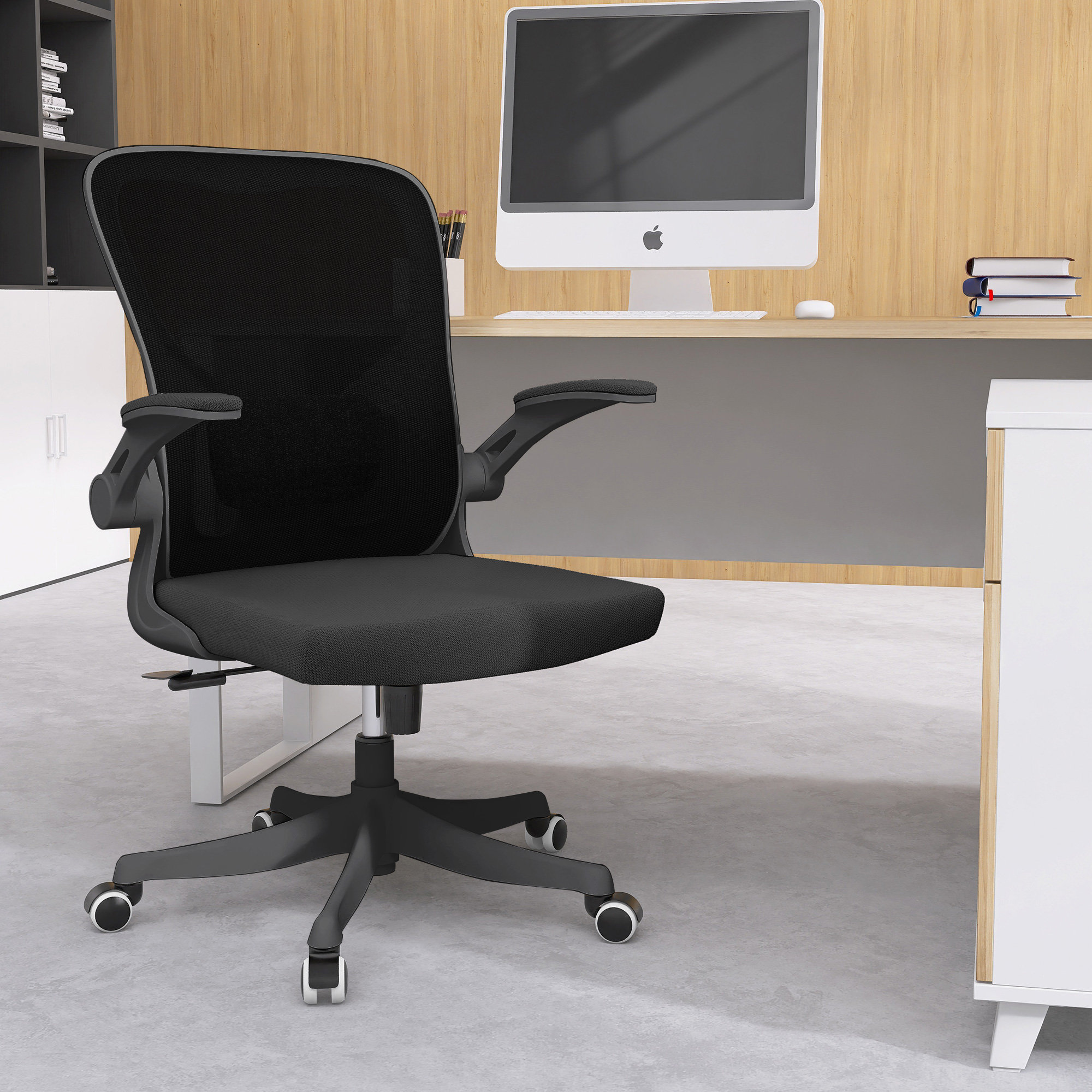 Inbox Zero Chaise de bureau ergonomique Nattalee avec support lombaire ...