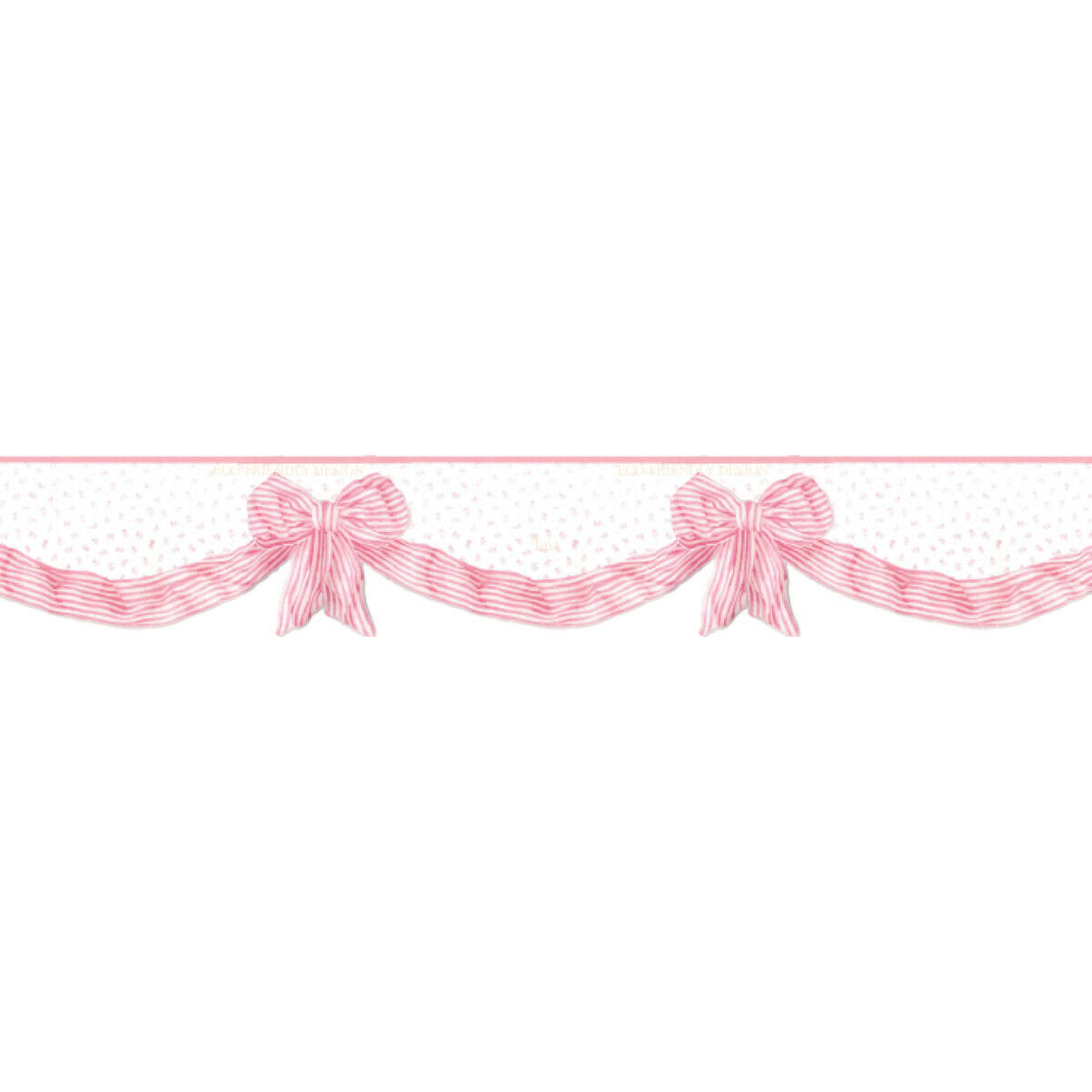 Wildon Home® Azaz Pink Striped Bows | Wayfair