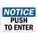 SignMission Push to Enter Sign | Wayfair