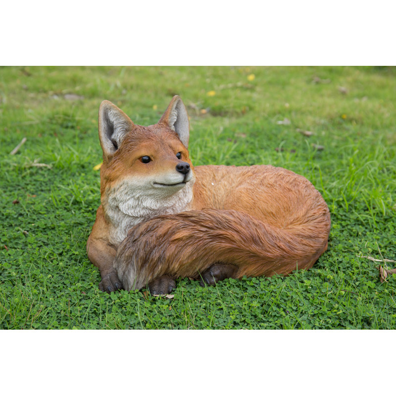 Hi-Line Gift Ltd. Fox Laying Down Statue & Reviews | Wayfair
