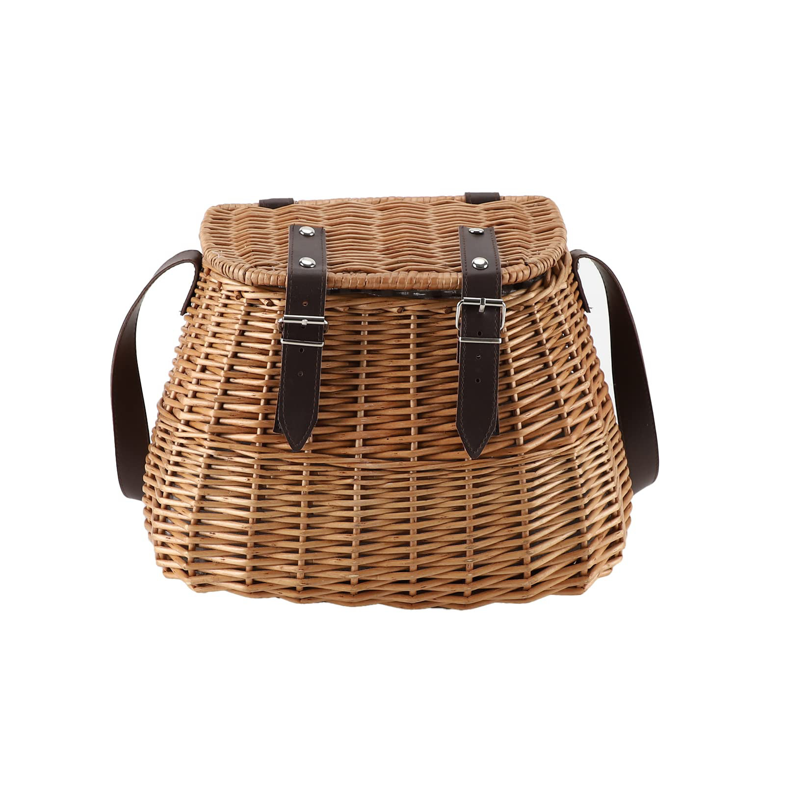 Bay Isle Home™ Charnese Fishing Creel Basket, Wicker Picnic Basket ...