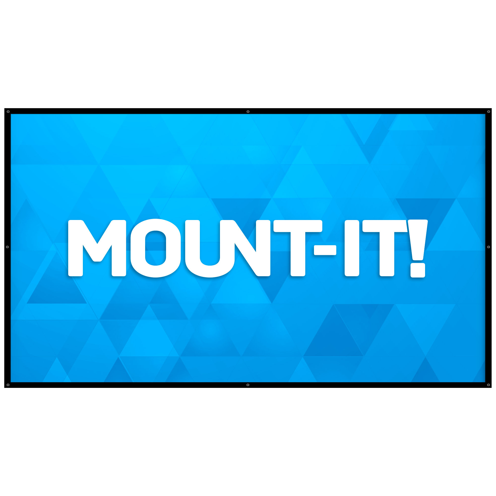 Mount-It! White Portable Projector 100" Screen for Indoor & Outdoor ...