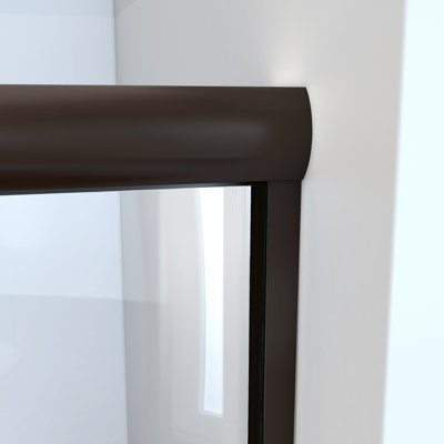 Arizona Shower Door Ete 62" W x 57.38" H Bypass Frameless Tub Door ...