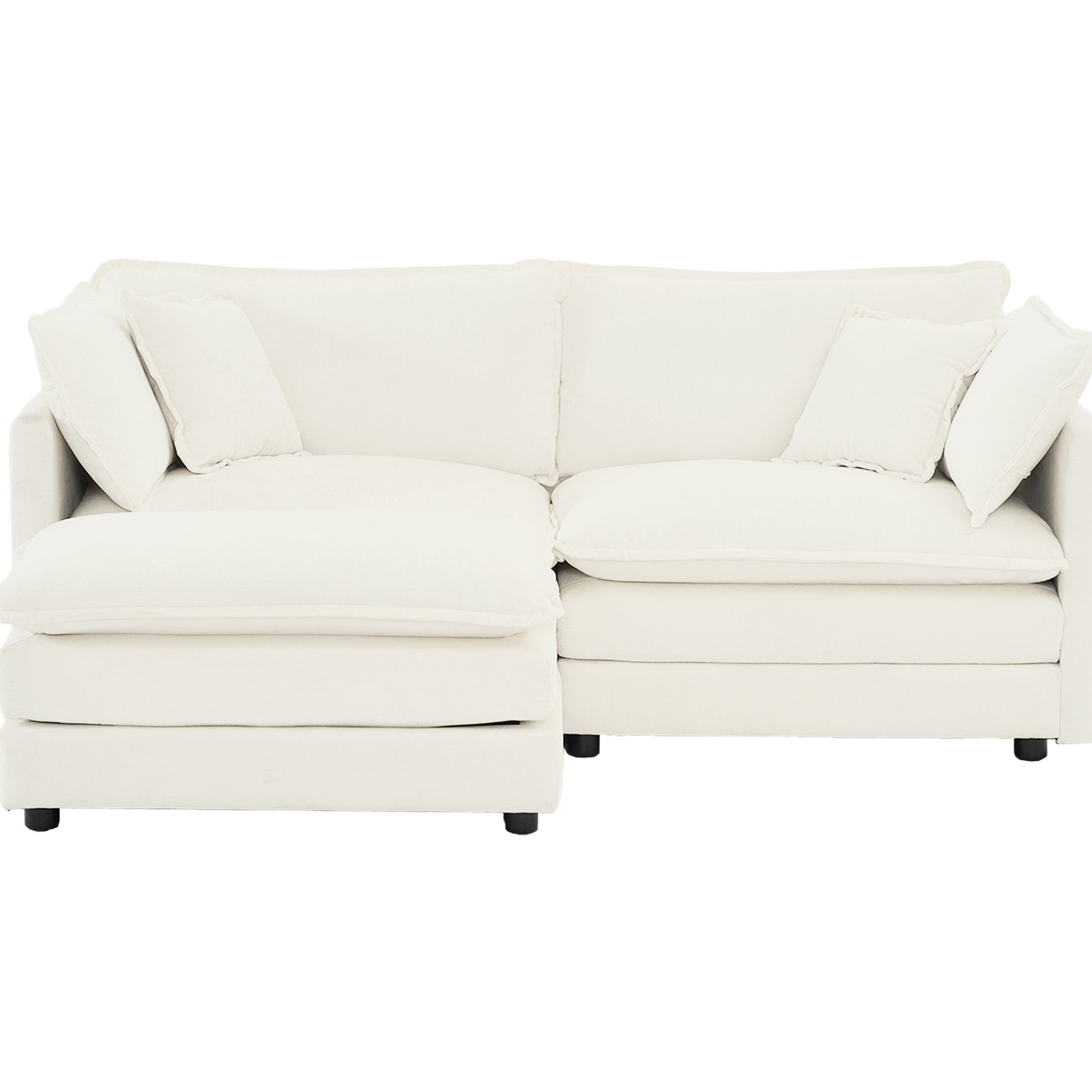Latitude Run® Chenille With Footrest And . Wood Support, Material ...