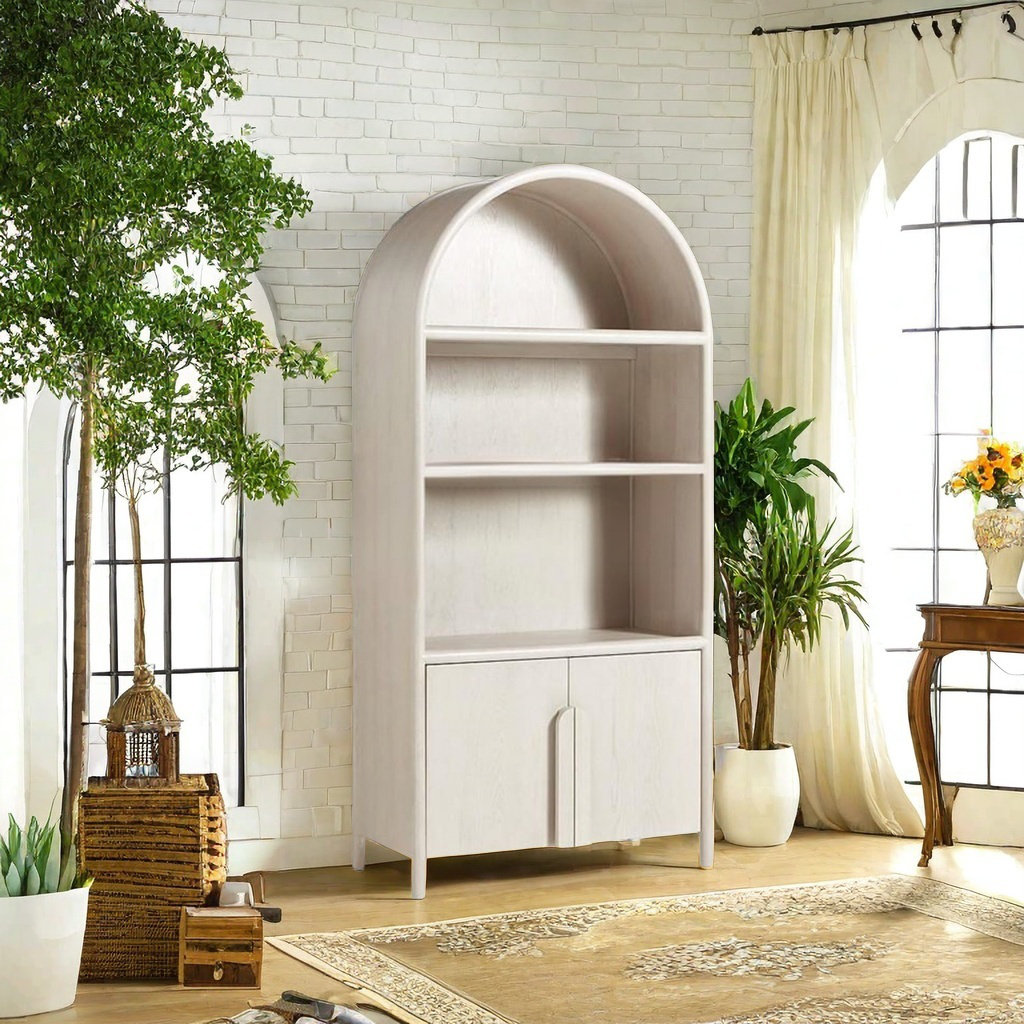Lineyinmer Simple storage Arched bookcase - Wayfair Canada