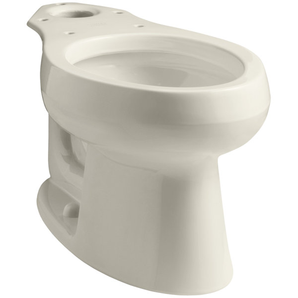 Kohler Wellworth® Elongated Toilet Bowl with Quick-Connect Installation ...