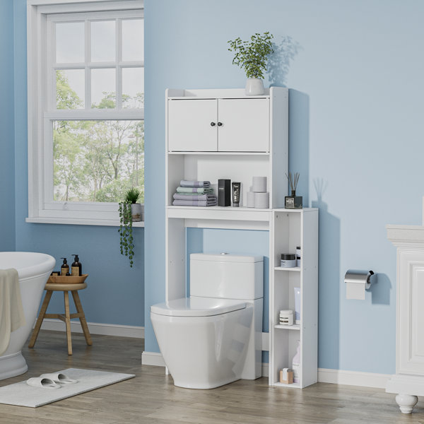 Latitude Run® Velia 63'' H Freestanding Over The Toilet Bathroom ...