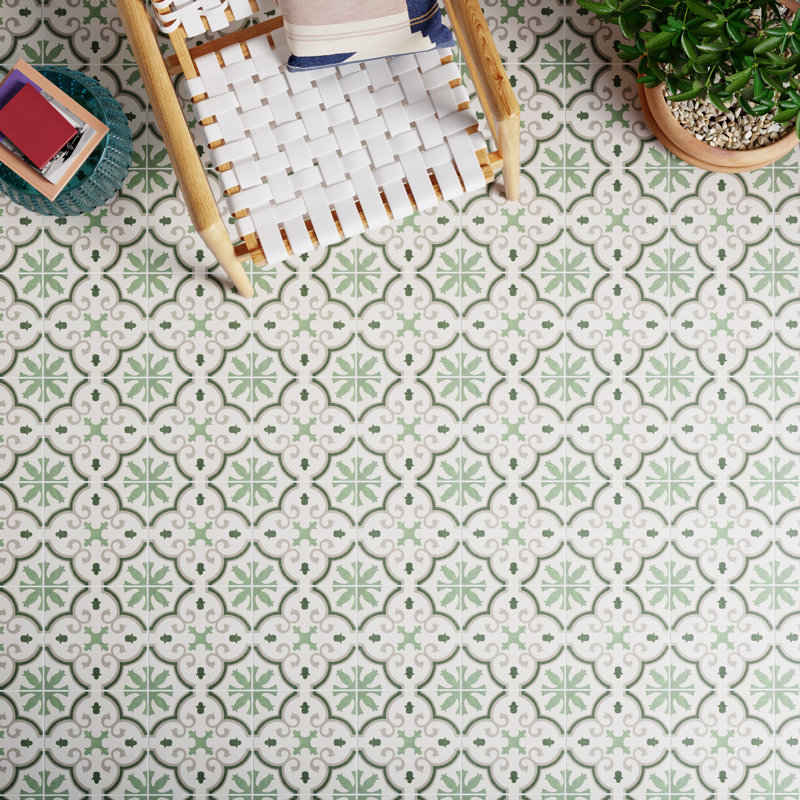 Merola Tile Monteca 10" x 10" Porcelain Patterned Wall & Floor Tile ...