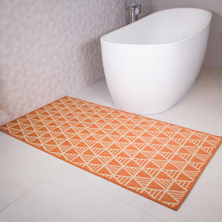 Latitude Run Arla Flatweave Orange Rug & Reviews | Wayfair.co.uk