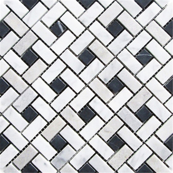 Marble Online 12" x 12" Marble Pinwheel Mosaic Wall & Floor Tile | Wayfair